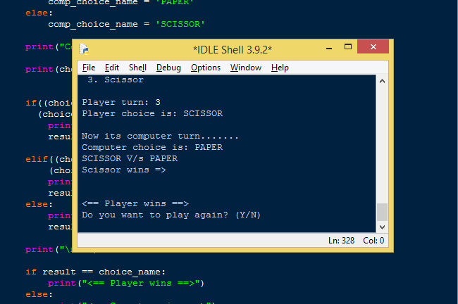 Simple Text Base Rps Game In Python Free Source Code Sourcecodester